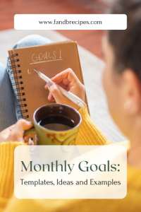 Monthly Goals: Templates, Ideas and Examples - F and B Recipes