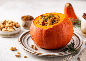 Stuffed Pumpkin With Rice: Step-By-Step Recipe - F and B Recipes