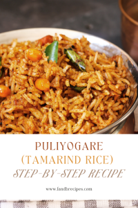 Puliyogare: Tamarind Rice Step-By-Step Recipe - F and B Recipes
